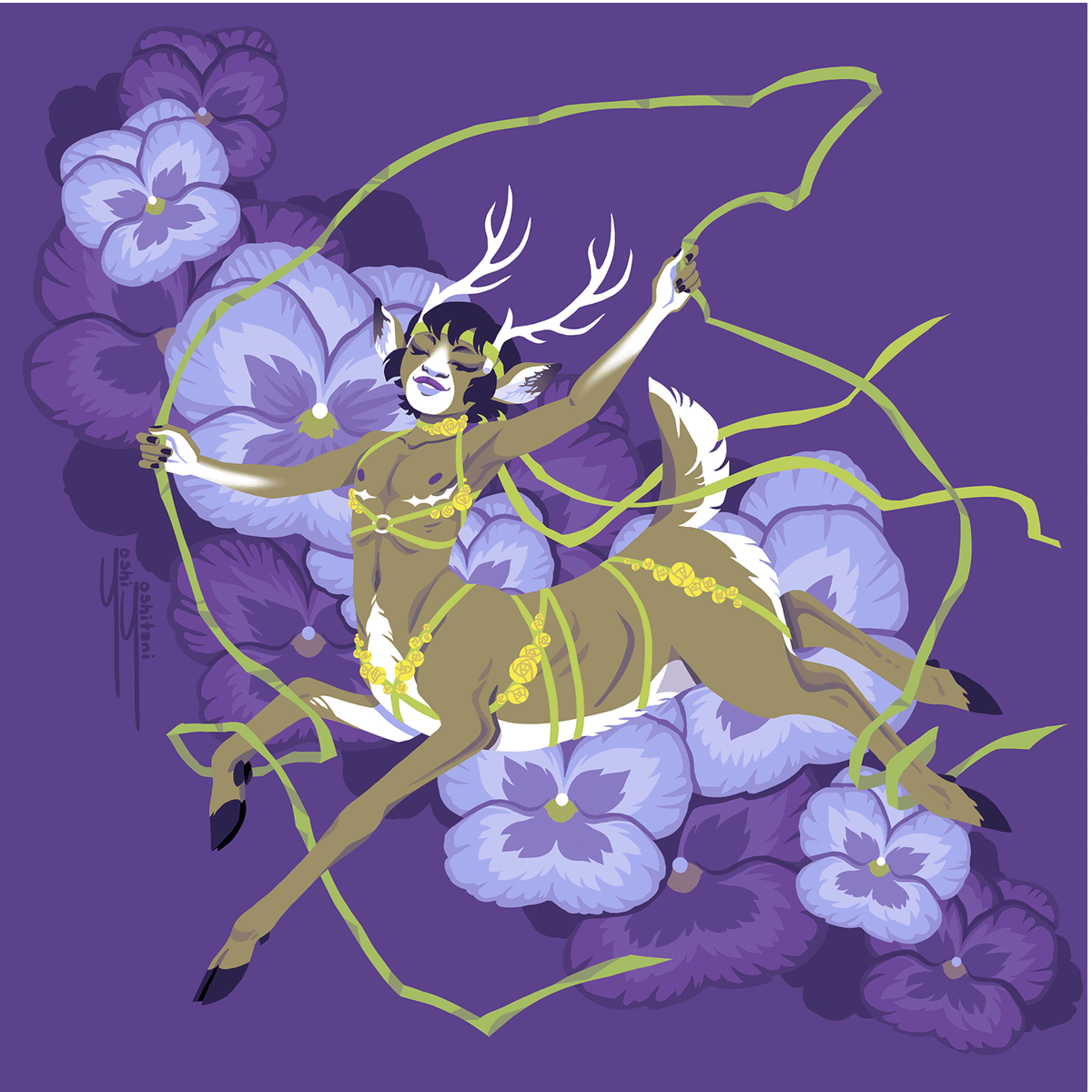 Trans Deer Centaurs - Mini Print Trio – Yoshi Yoshitani