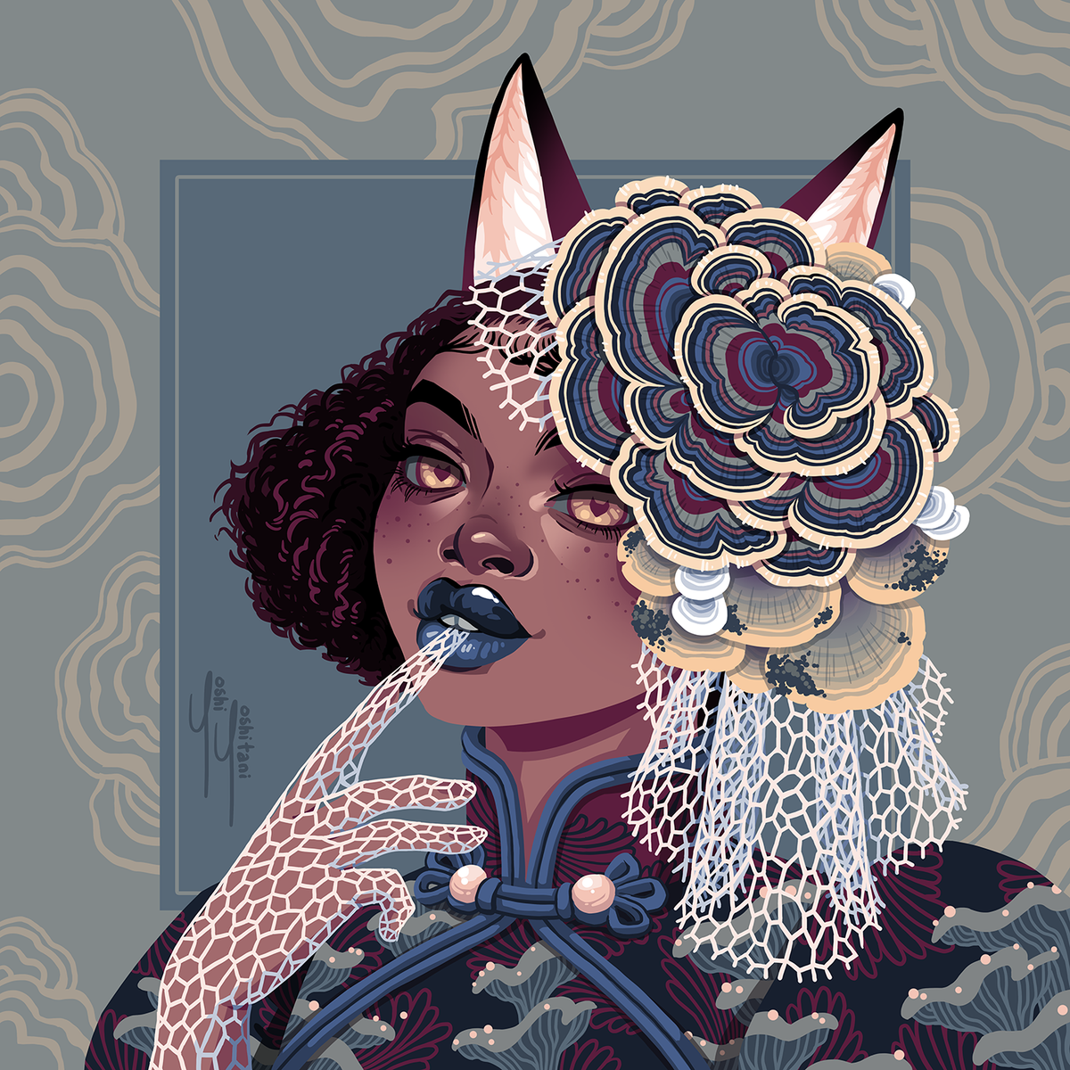 Kitsune Girls - Mini Print Trio – Yoshi Yoshitani