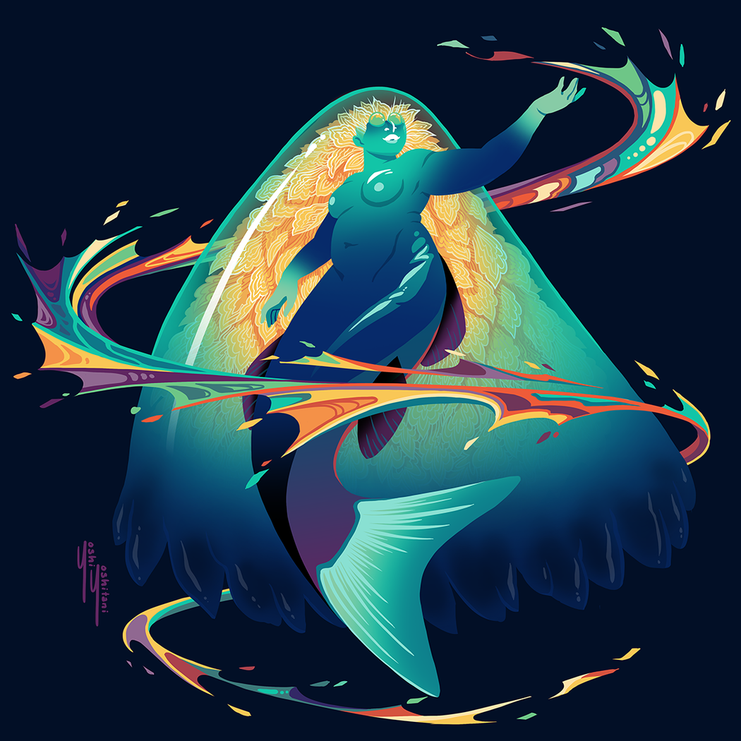 Deep Sea Mermaids - Mini Print Trio – Yoshi Yoshitani