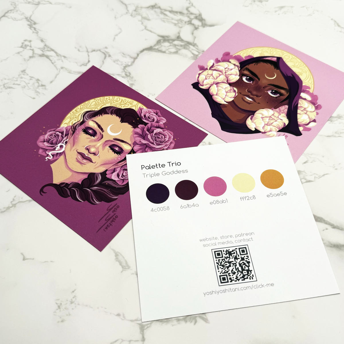 Triple Goddess - Mini Print Trio – Yoshi Yoshitani