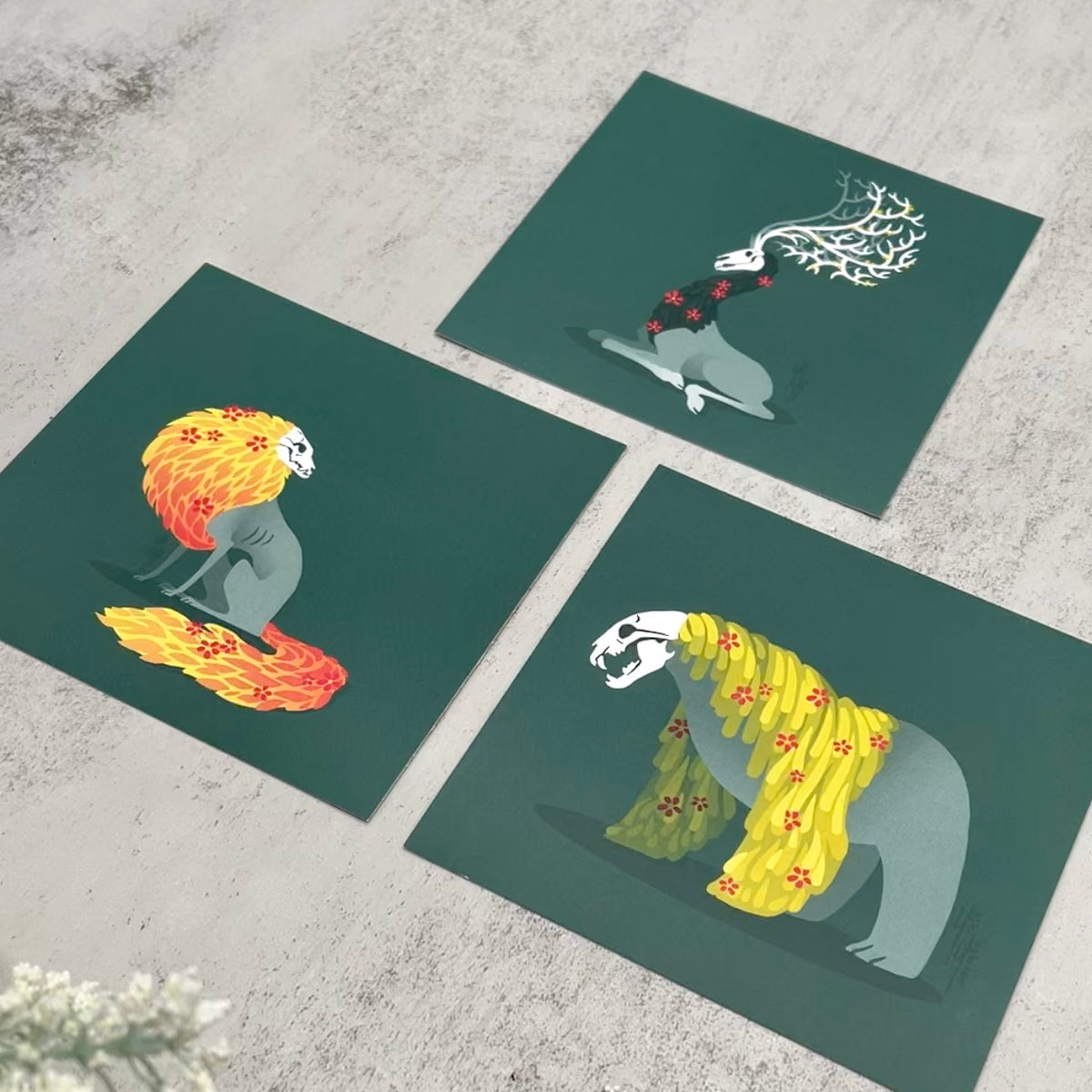 Death Gods - Mini Print Trio – Yoshi Yoshitani